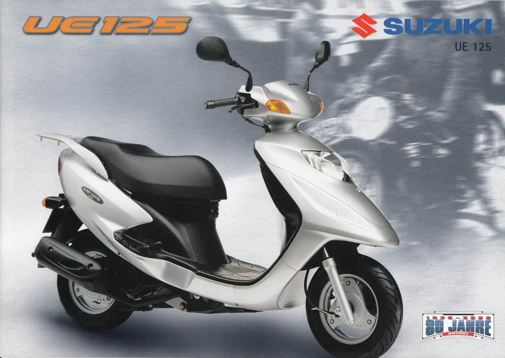 Prospekt SUZUKI UE 125 + Prospekt brochure + 4 Seiten + aus 5/2001