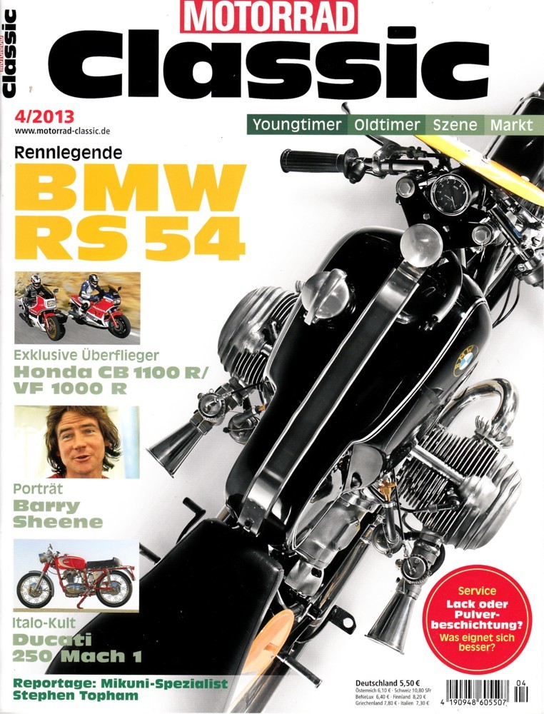 Motorrad Classic 04/2013 – BMW RS 54; DKW SS 250; Honda CB 1100 R ...