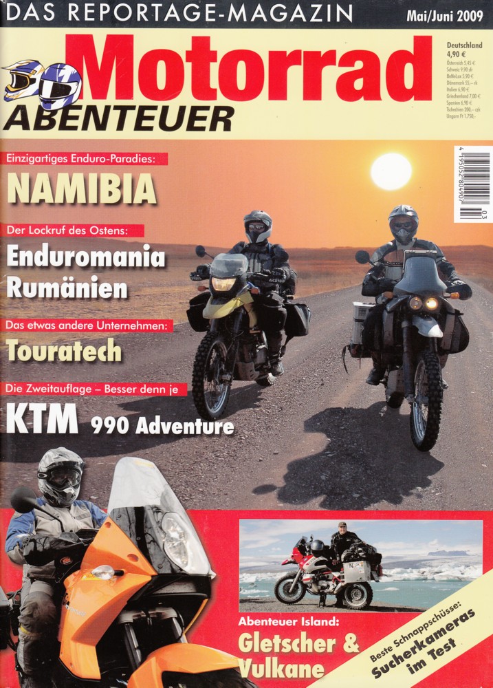 Motorrad ABENTEUER 5/6 2009 – Test KTM 990 Adventure; Test Husaberg FE ...