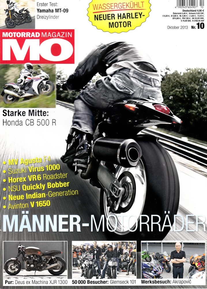 MO 10/2013 – Test Honda CBR 500 R; Horex VR6 Roadster; MV Agusta F4 R ...