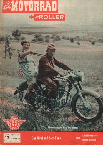 das MOTORRAD + der ROLLER 12/1954 – Test Ariel Huntmaster 650 ccm, Test ...