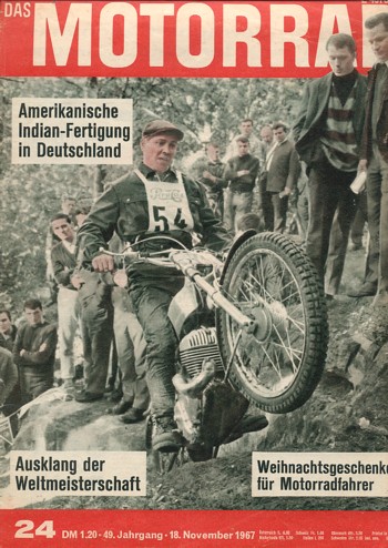 das MOTORRAD 24/1967 – Indian, Fertigung in Deutschland; Zündapp KS 50 ...